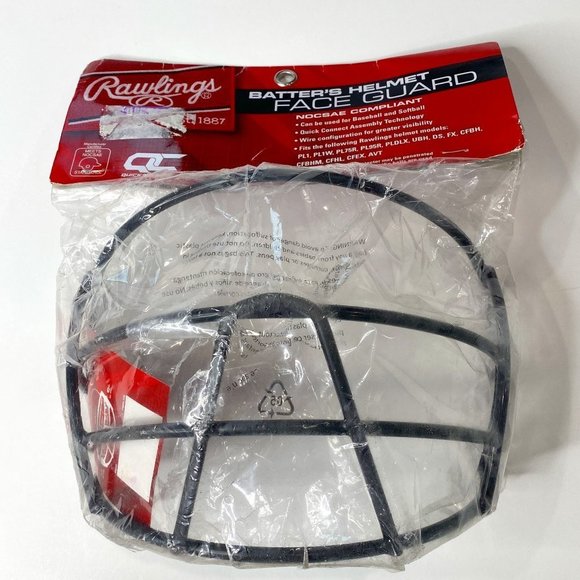 Rawlings | Other | Rawlings Nwt Batters Helmet Face Guard For Baseball ...